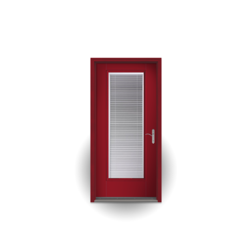 Smooth-Star Full Lite Entry Door with Internal Blinds | Sunset View ...